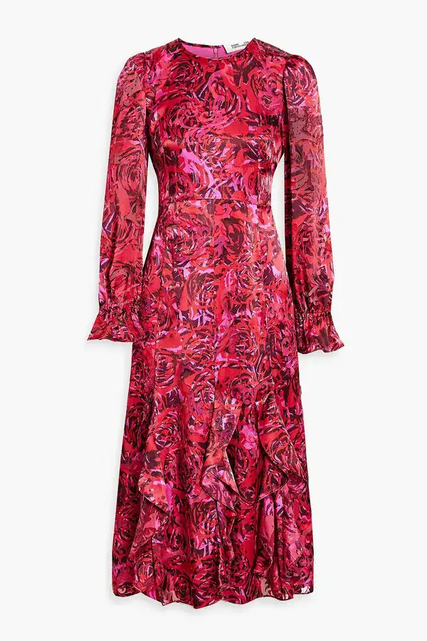 iva midi dress Midi dress with a striking pattern