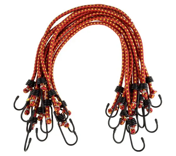 STALWART Bungee Cords 10-pack Virgin Rubber 24- Inch Cordage