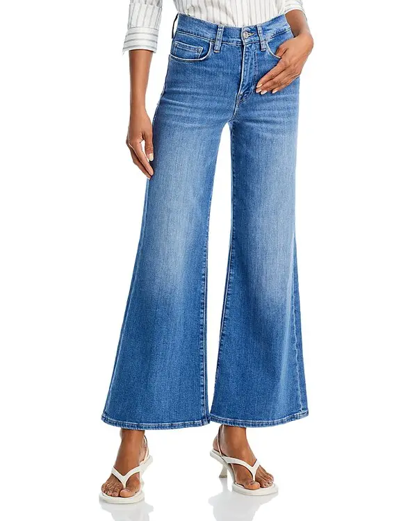 FRAME Le Slim Palazzo High-rise Wide Leg Jeans - Drizzle