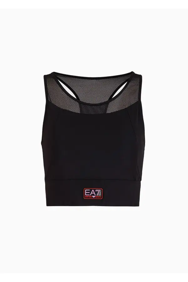 Emporio Armani Dynamic Athlete Sports Bra In Asv Ventus7 Technical