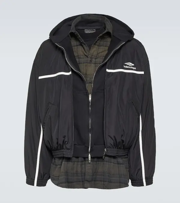 Balenciaga 3b Sports Icon Layered Track Jacket