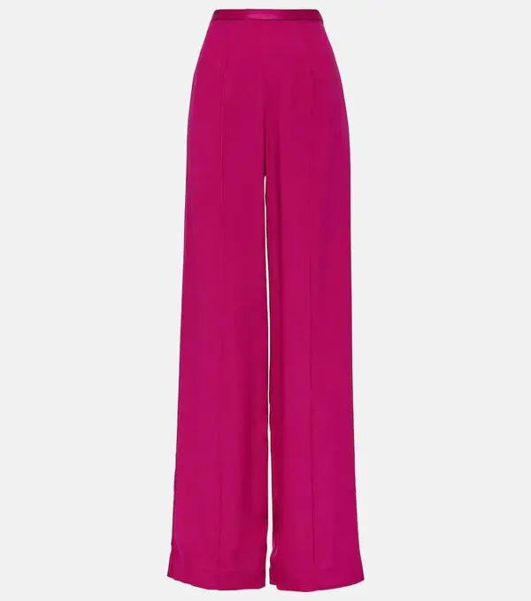 TALLER MARMO Marlene High-rise Palazzo Pants - Pink