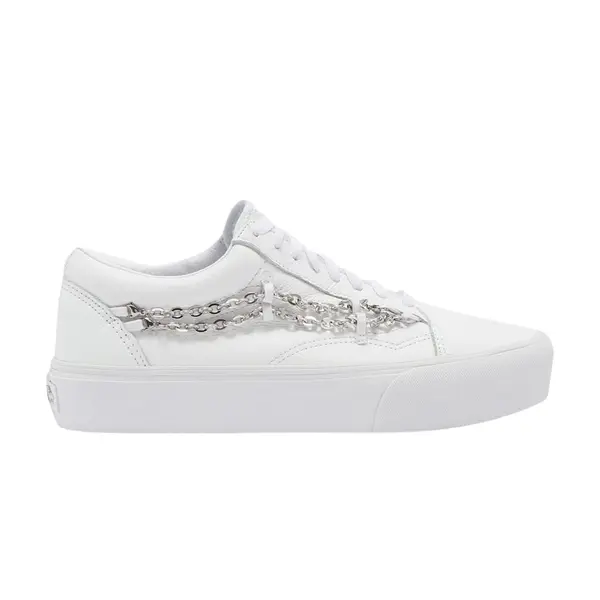 VANS Old Skool Platform Chain Sneakers - White