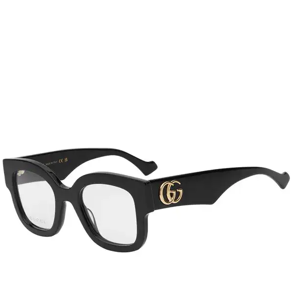 Gucci Gg1423o Optical Glasses - Black/transparent | Editorialist