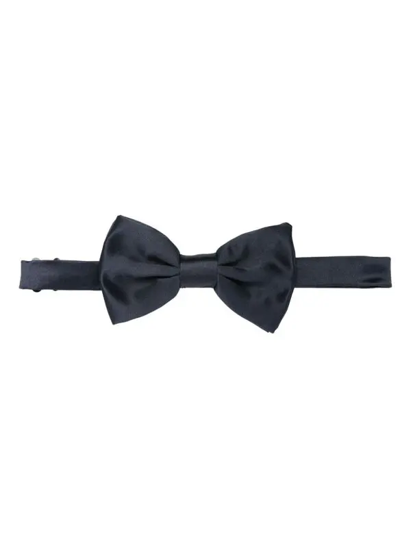 LADY ANNE Satin Silk Bow Tie - Blue