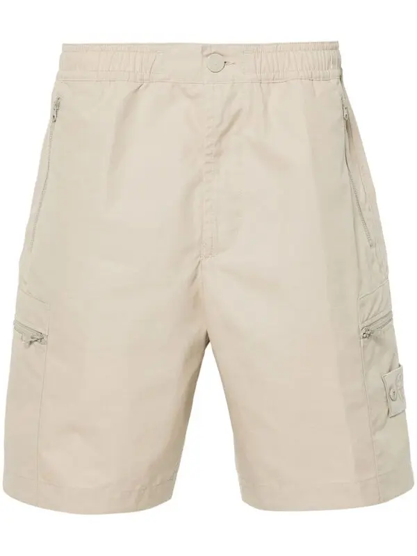 Stone Island Compass-motif Shorts - Neutrals