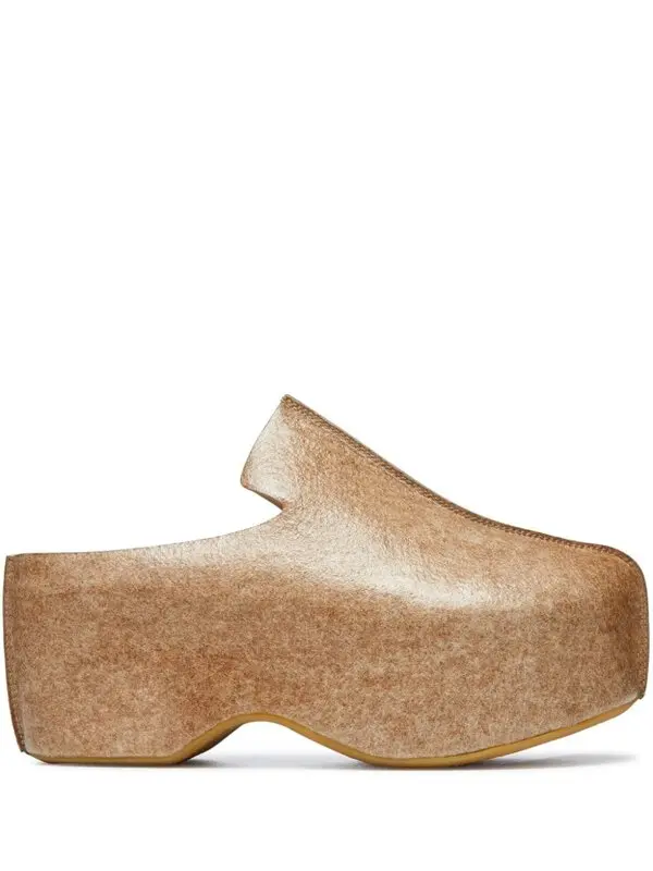 JW Anderson Leather Platform Clogs