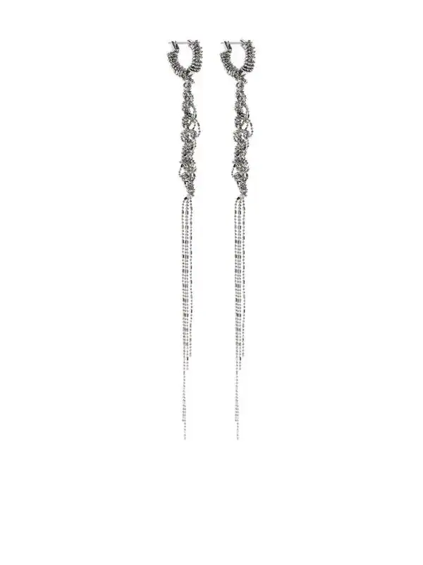 LEMAIRE 24SS Tangle ピアス シルバー ロング Lemaire Tangle Drop Earrings - Silver | Editorialist