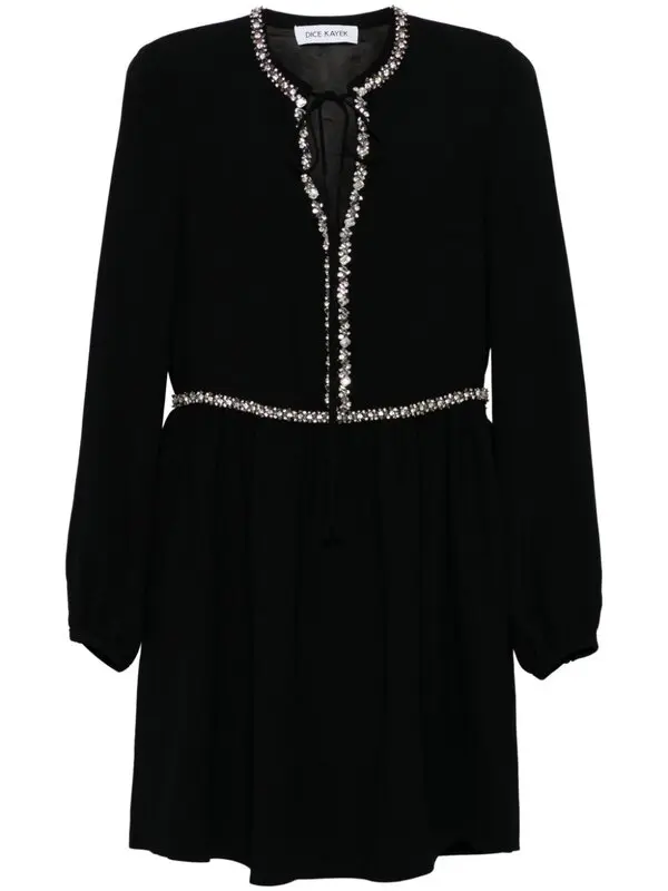 Dice Kayek Crystal-embellished Minidress