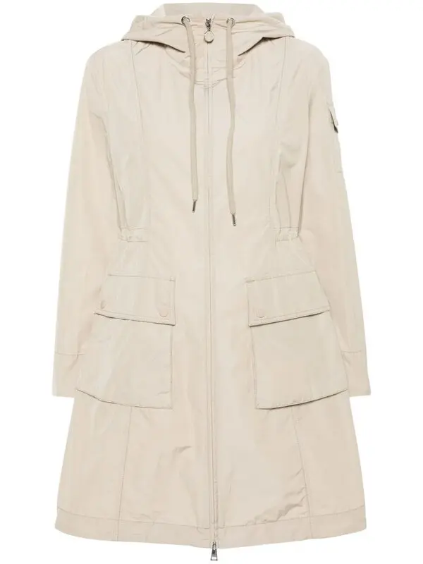 Moncler Laerte Parka Coat - Neutrals