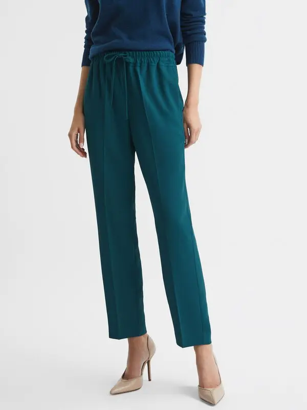 REISS Pull-on Tapered Trousers