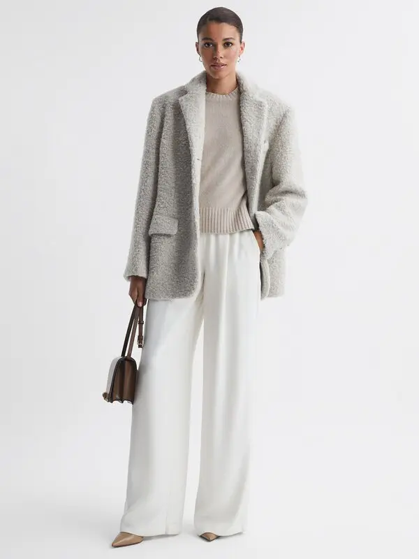 MEOTINE Wool Single Breasted Coat