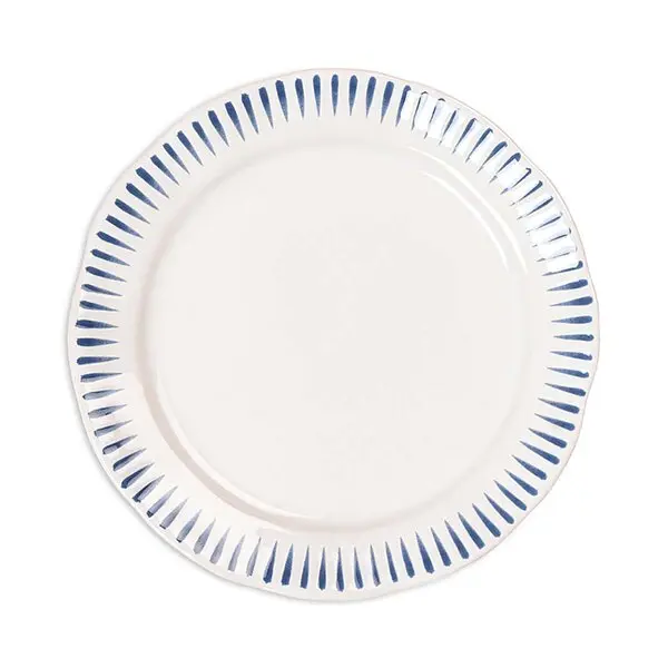 JULISKA Sitio Stripe Dinner Plate - Delft Blue