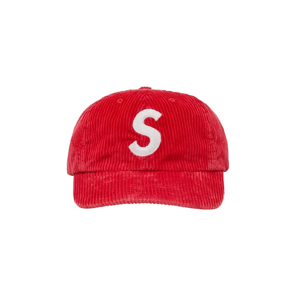 Supreme Corduroy S Logo 6-Panel - Red | Editorialist 