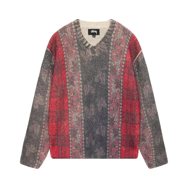 StÜssy Mixed Print Alpaca Sweater