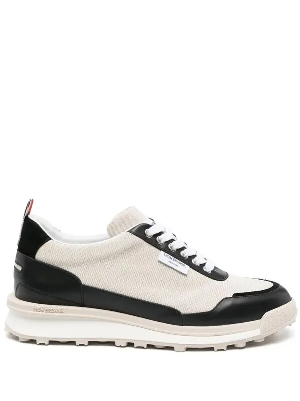Thom Browne Alumni Panelled Lace-up Sneakers - Neutrals