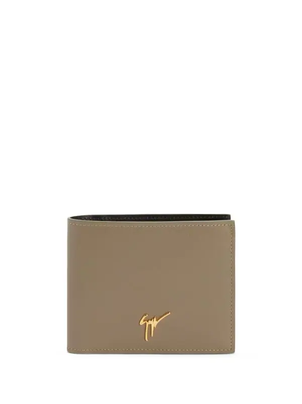 GIUSEPPE ZANOTTI Albert Bi-fold Leather Wallet - Neutrals
