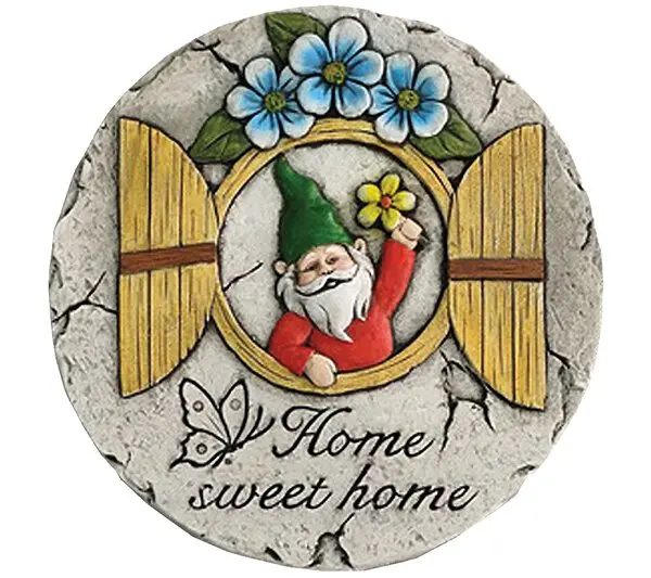 SANTA'S WORKSHOP 10' Cement Gnome Stepping Ston E