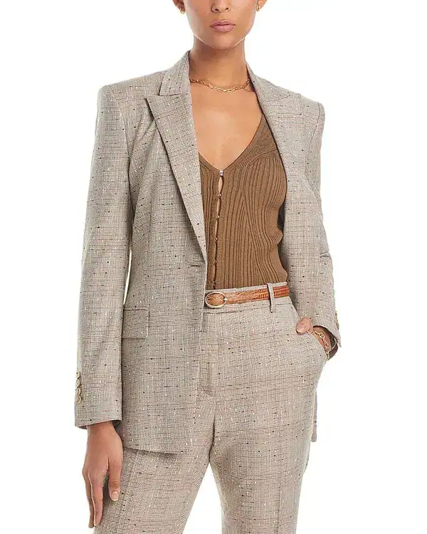 Hugo Boss Janeri Blazer - Dark Clay Slub | Editorialist