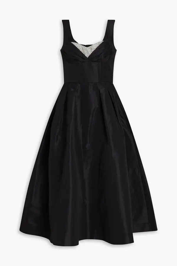 rebecca vallance homecoming dress REBECCA VALLANCE Bon Ami Puff Sleeve Midi (Navy Blue)