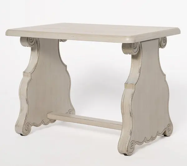 COZY COTTAGE BY LIZ MARIE 25'w X 18'h Bench With Scroll