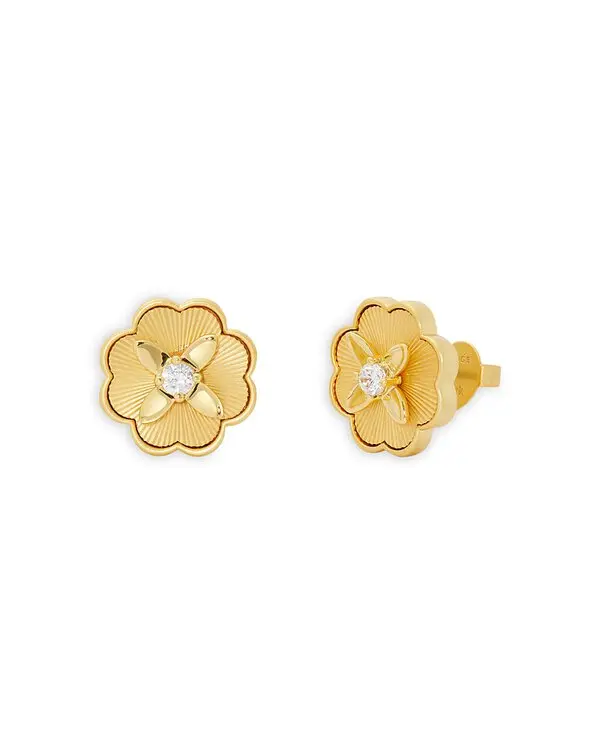 Kate Spade New York Heritage Bloom Stud Earrings Gold Editorialist