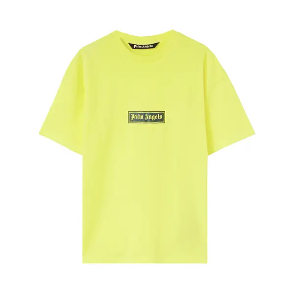 Palm Angels Gd Box Logo Tee - Yellow