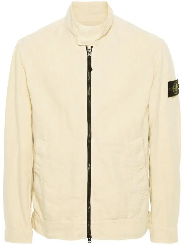 Stone Island Compass Badge Linen-blend Jacket