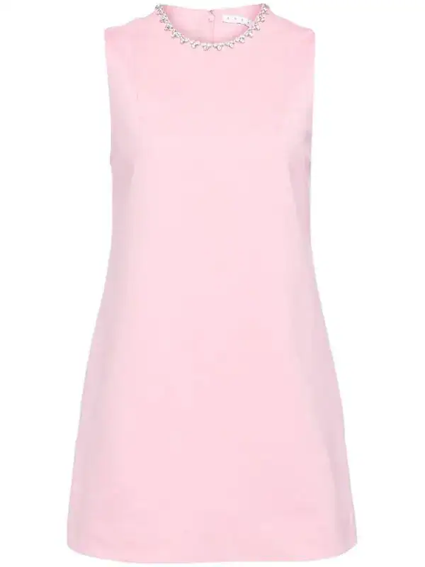 Area Crystal-Embellished Heart Mini Dress - Pink - 30% Off | Editorialist