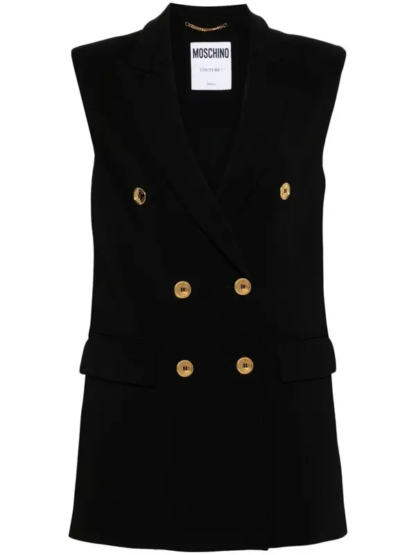Moschino Blazer-style Gilet - Black