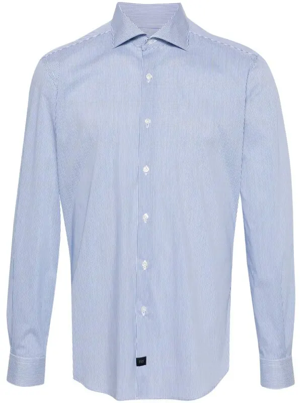 FAY Striped Poplin Shirt