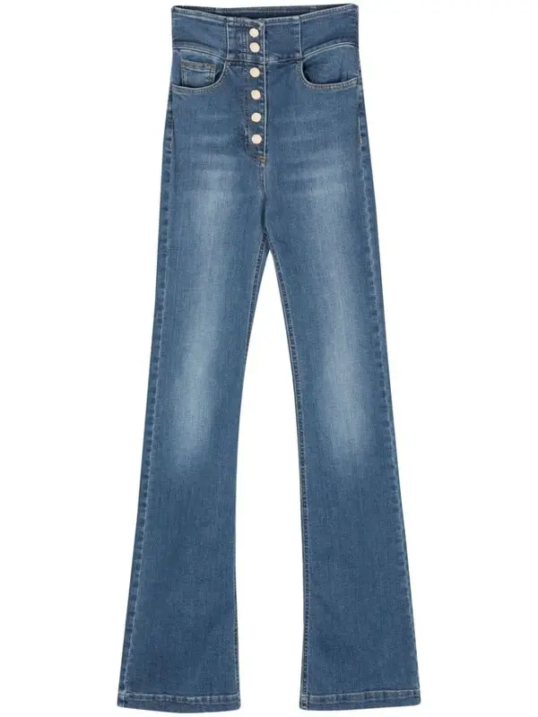Elisabetta Franchi High-rise Bootcut Jeans