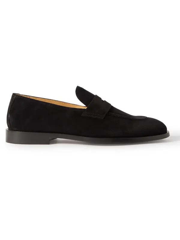 Brunello Cucinelli Suede Penny Loafers
