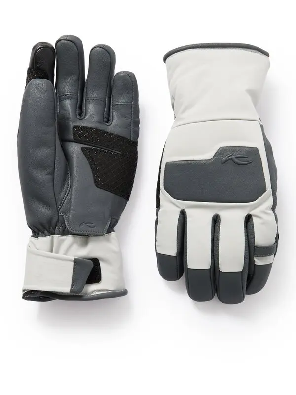 Kjus Leather And Shell Ski Gloves