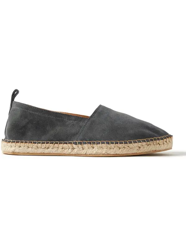 Mr P. Suede Espadrilles - Gray