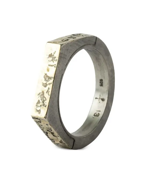 PARTS OF FOUR Sistema Gold-plated Ring