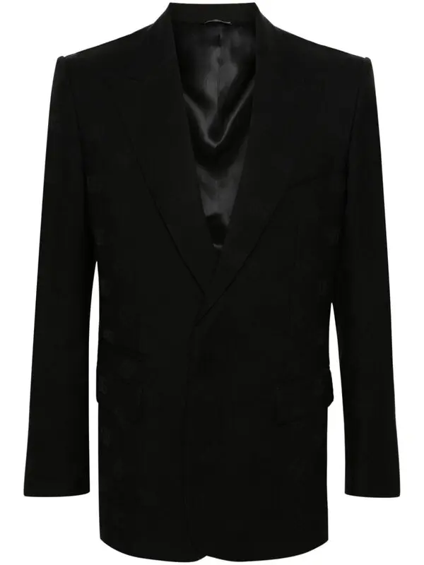Dolce & Gabbana Monogram-jacquard Wool Blazer