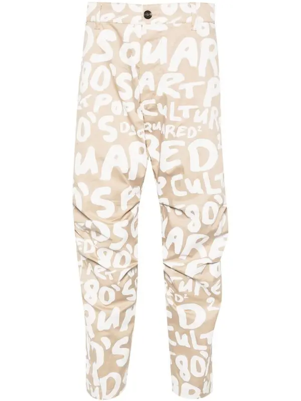 Dsquared2 Logo-print Tapered Trousers