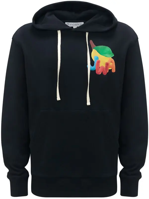 JW Anderson Lemon-print Cotton Hoodie