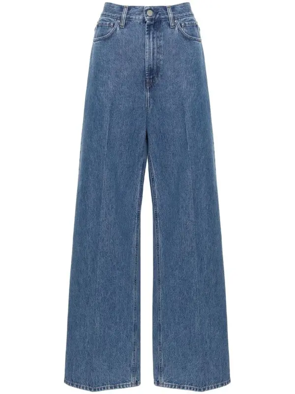 TOTÊME High-rise Wide-leg Jeans - Blue