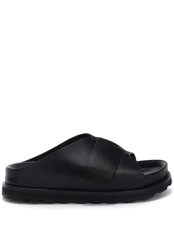 JIL SANDER Platform Leather Slides