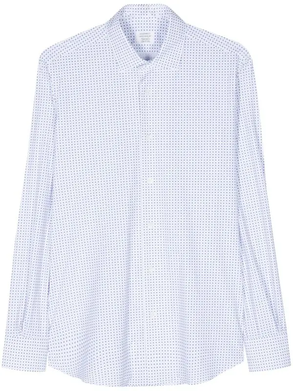 MAZZARELLI Geometric-pattern Shirt - White