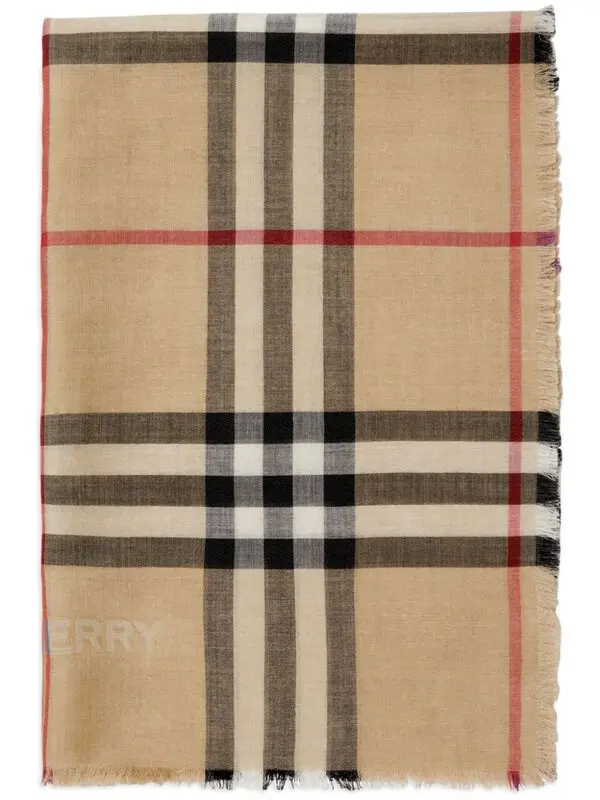 Burberry Vintage Check Wool-blend Scarf - Neutrals