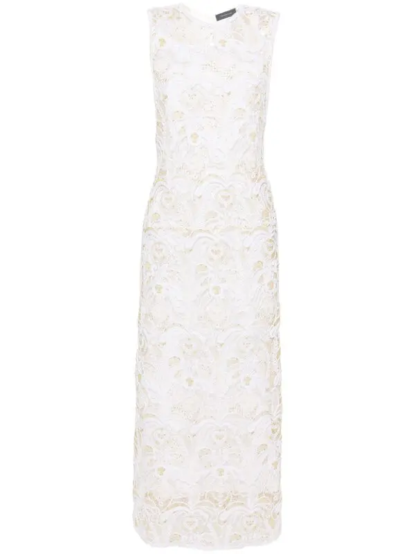 Fabiana Filippi X Benni Bosetto Fabula-macramé Midi Dress