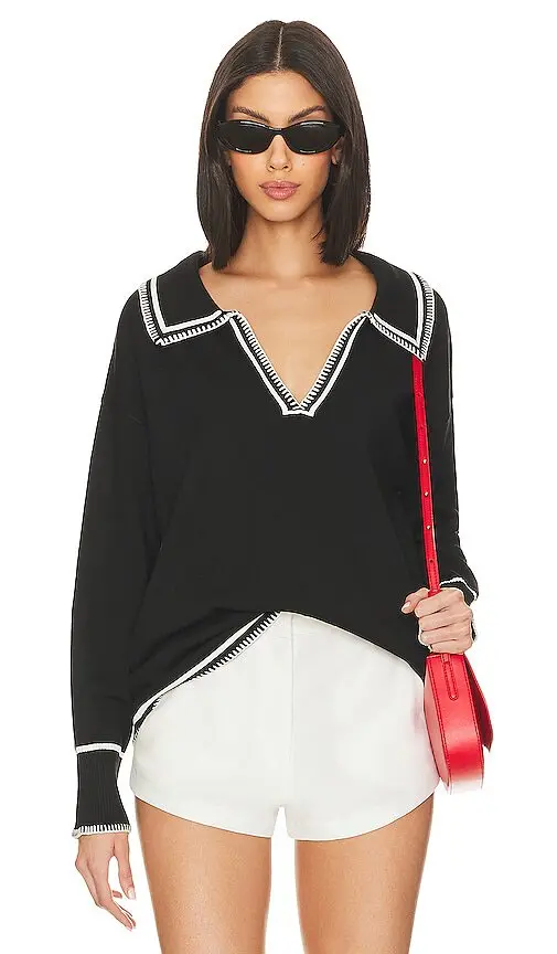 SNDYS Arlington Collared Sweater