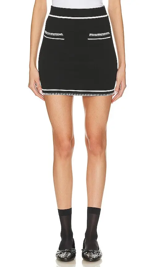 SNDYS Beverly Mini Skirt - Black