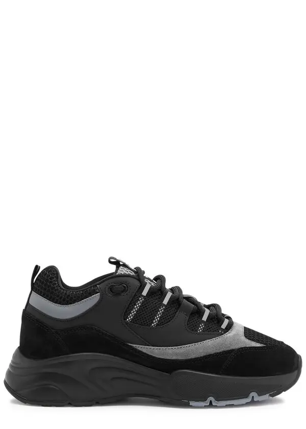 CLEENS Aero Runner Panelled Sneakers - Black Grey