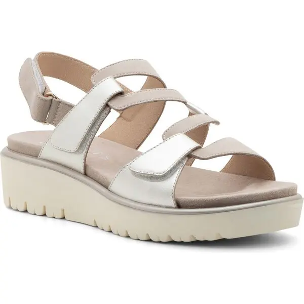 ARA Bayview Strappy Sandals - Sand And Platinum