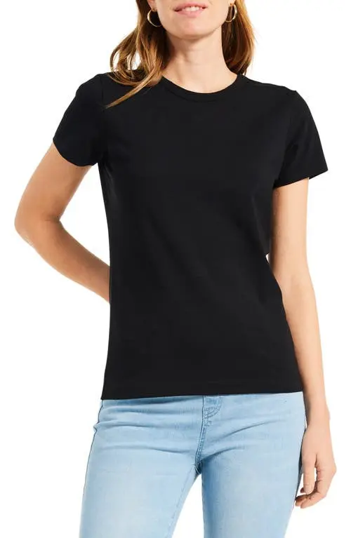 NIC+ZOE Perfect Crewneck T-shirt - Black Onyx