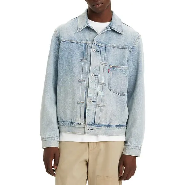 LEVI'S Type I Denim Trucker Jacket - Light Indigo Worn In